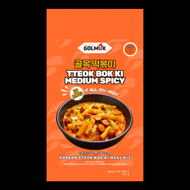 골목 떡볶이 (중간맵기) Golmok - Tteok bok ki Medium 315g Frozen Meal Kit (For 1 ...