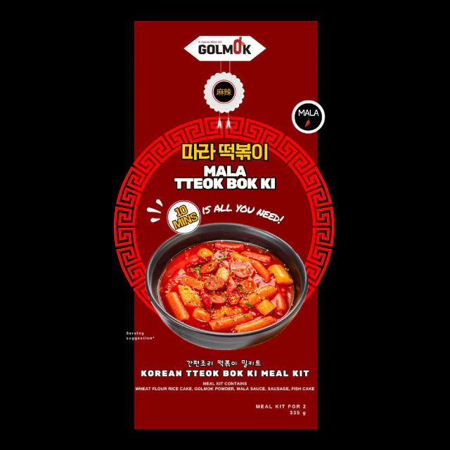 골목 마라 떡볶이 Golmok - Tteok bok ki Mala 355g Frozen Meal Kit (For 1~2 ...